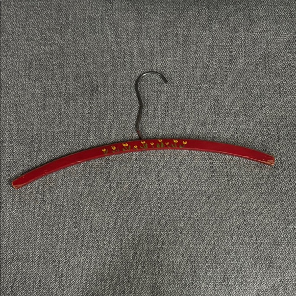 Other | Vintage Red Decorative Handpanted Wood Hanger | Poshmark